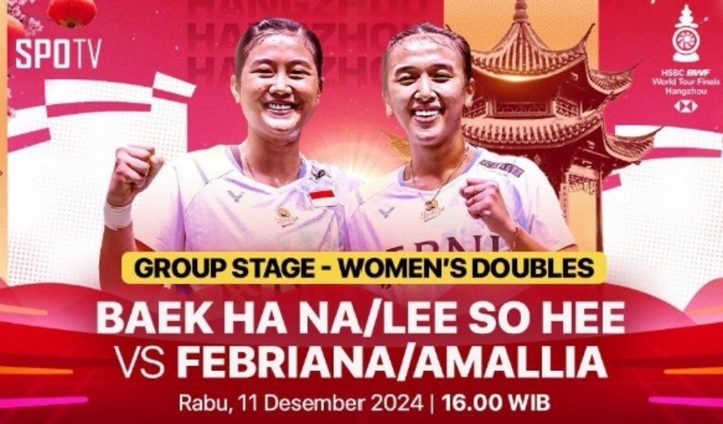 Link Live Streaming BWF World Tour Finals 2024 Baek Ha Na-Lee So Hee ...